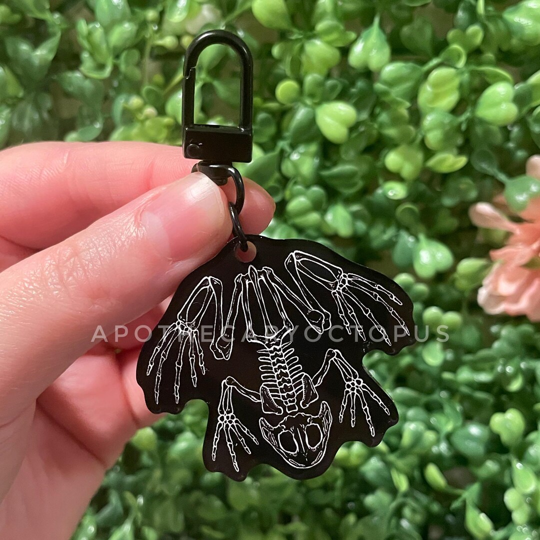 Frog Skeleton Mini Keychain | 2 Inch Acrylic Keychain - Etsy