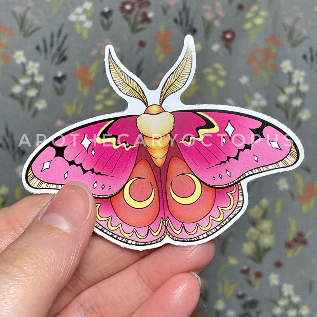 Pride Moth Stickers | Vinyl Stickers | 3 Inch Stickers | Insect Art ...