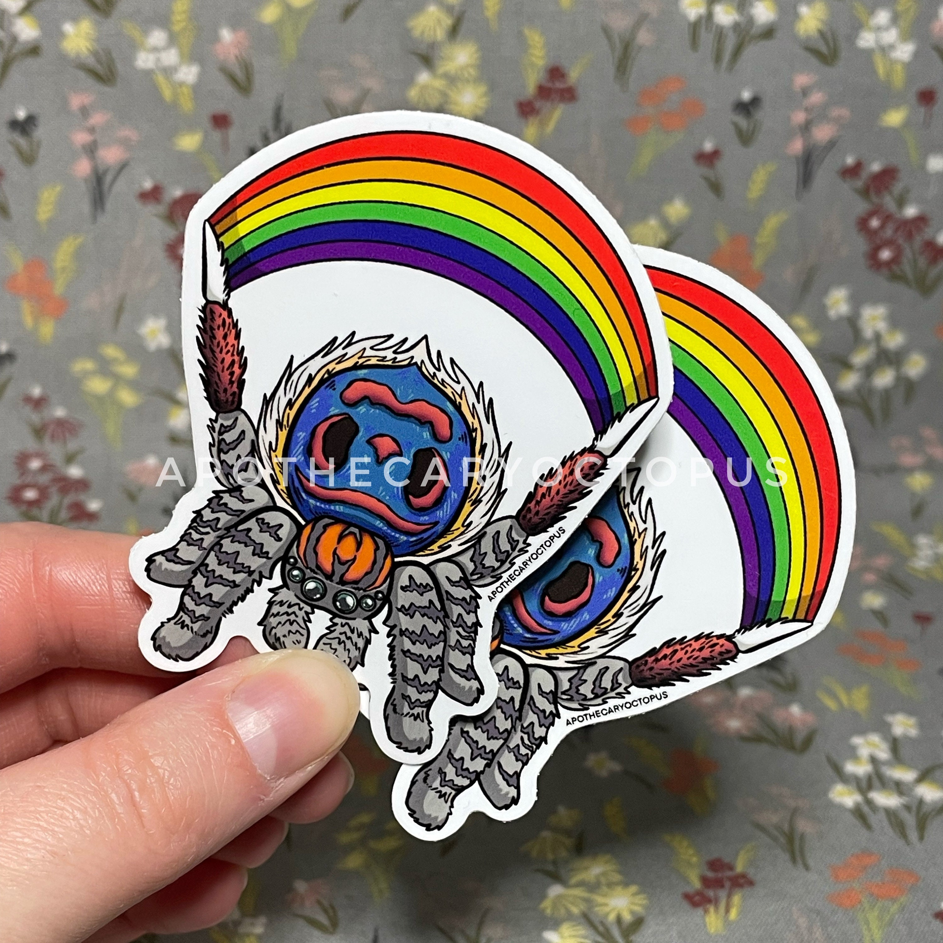 Jumping Pride Spider Trans Pride LGBTQIA - Etsy