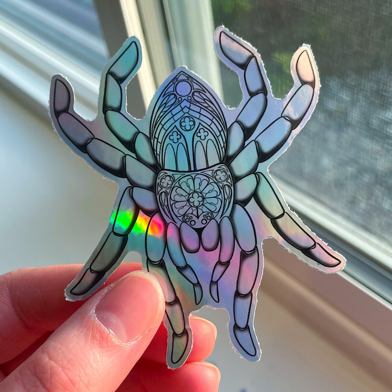 Holographic Tarantula Sticker - Etsy