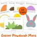 EASTER PLAYDOUGH MATS | Printable Playdoh Mats | Eggs, Nest, Bunny ...