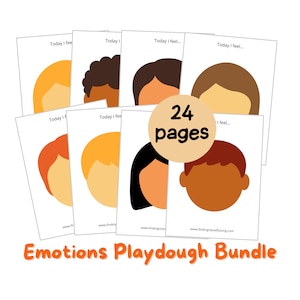 EMOTIONS MEGA BUNDLE | Playdough Mats, Feelings, Emotional Regulation ...