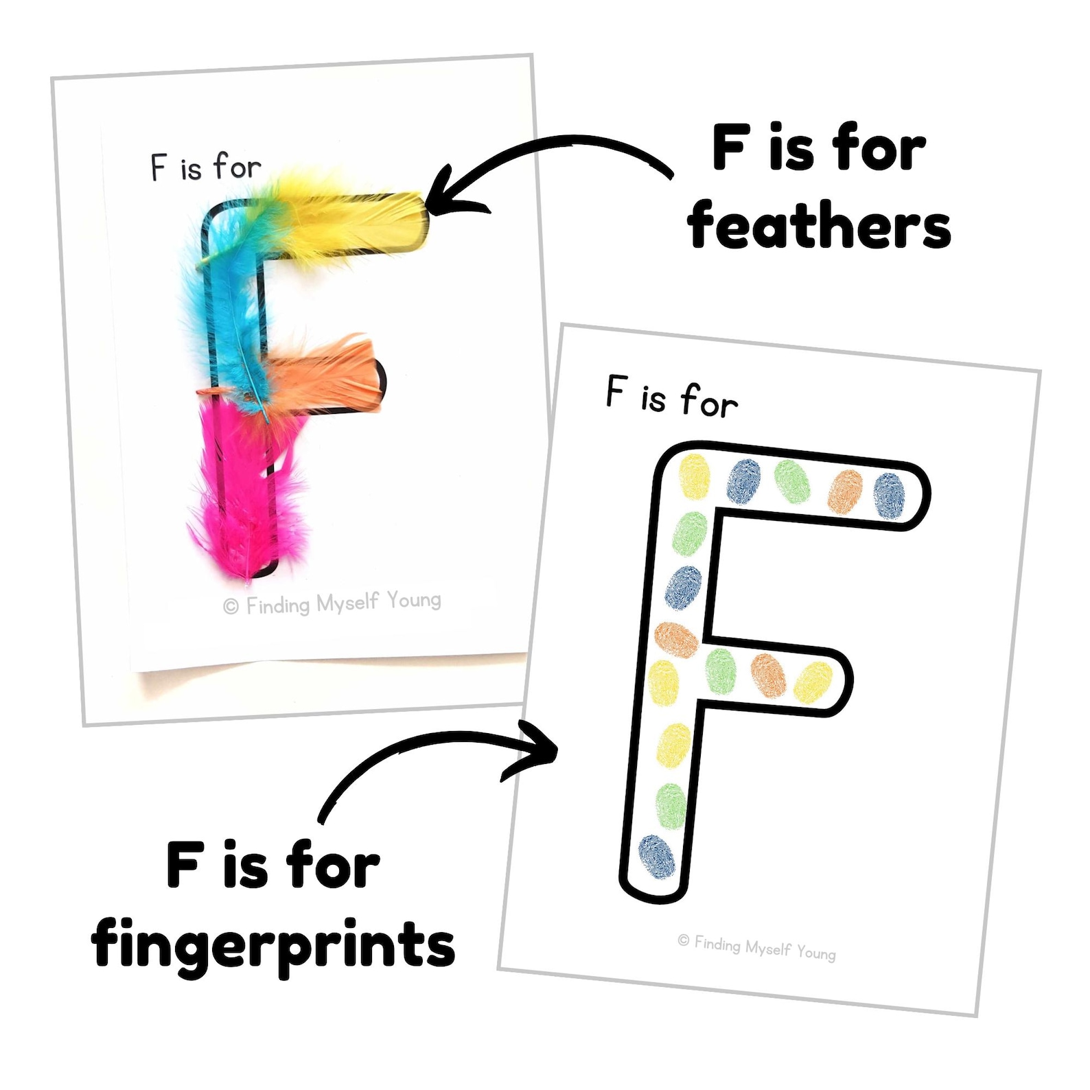 Alphabet Template Bundle: Rounded Uppercase and Lowercase Letters (52 ...
