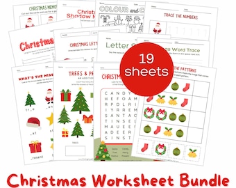 Christmas Ornament Addition Worksheet Digital Download - Etsy