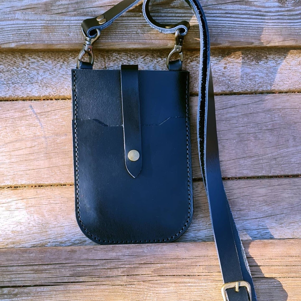 Genuine Leather Phone Travel Bag Slim Leather Phone Case - Etsy