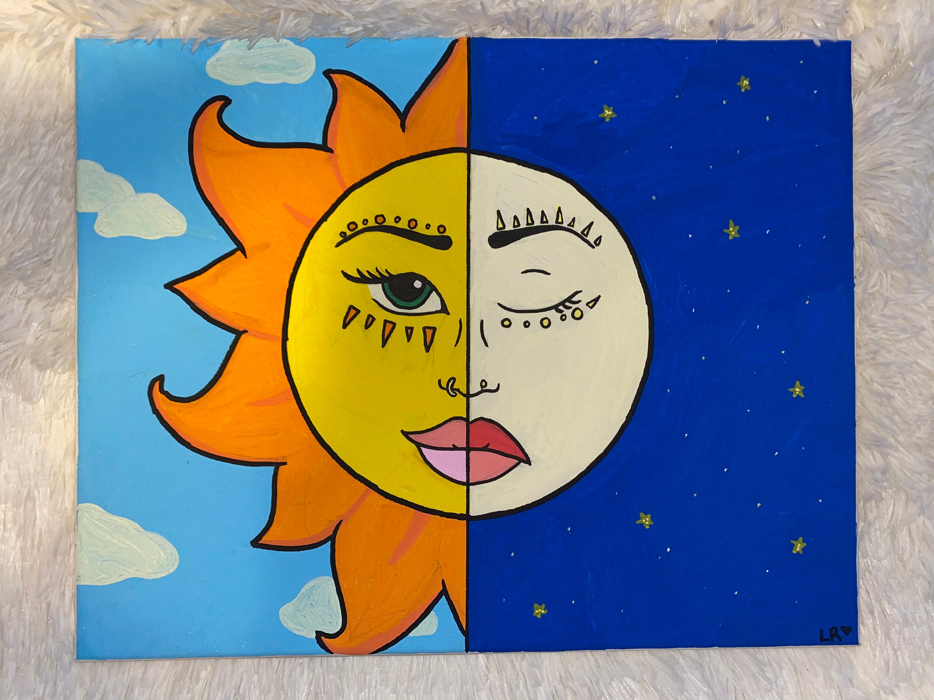 Sun And Moon Drawing For Kids