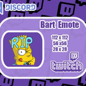 Simpson Twitch Emote - Etsy