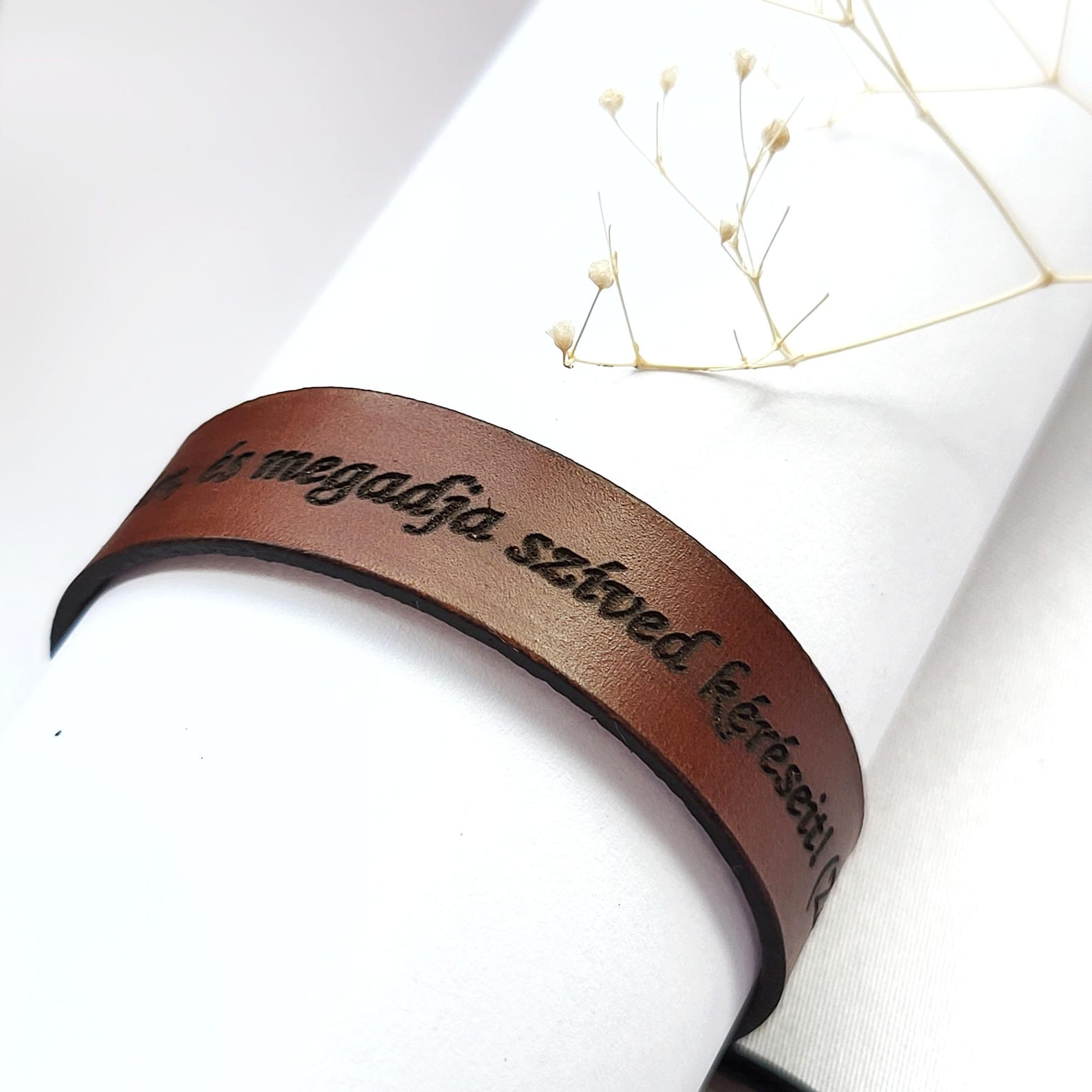 Custom Bible Verse Leather Bracelet: Religious Christian Gift - Etsy