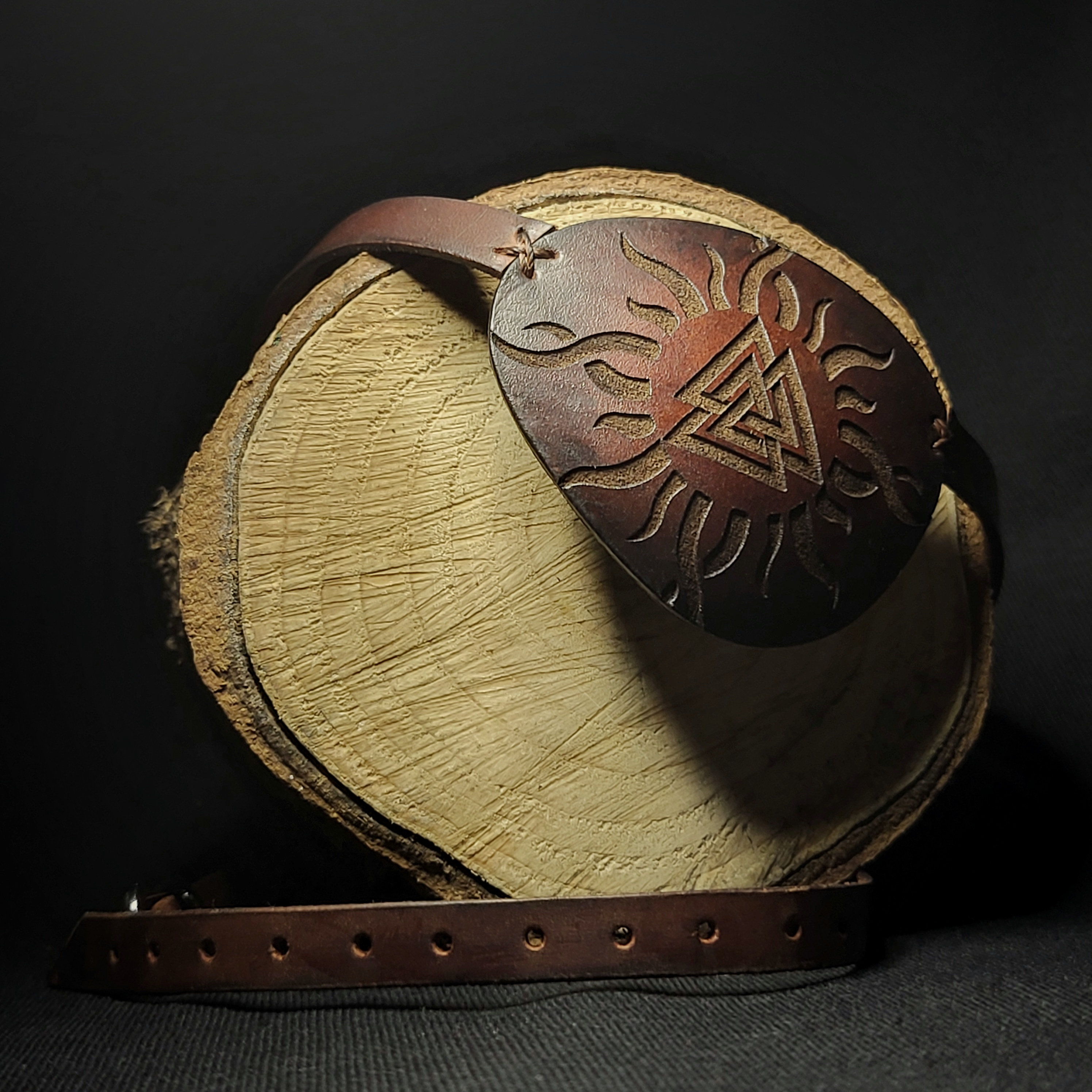 Genuine Leather Eye Patch, Custom Engraved, Concave Eye Patch, for ...
