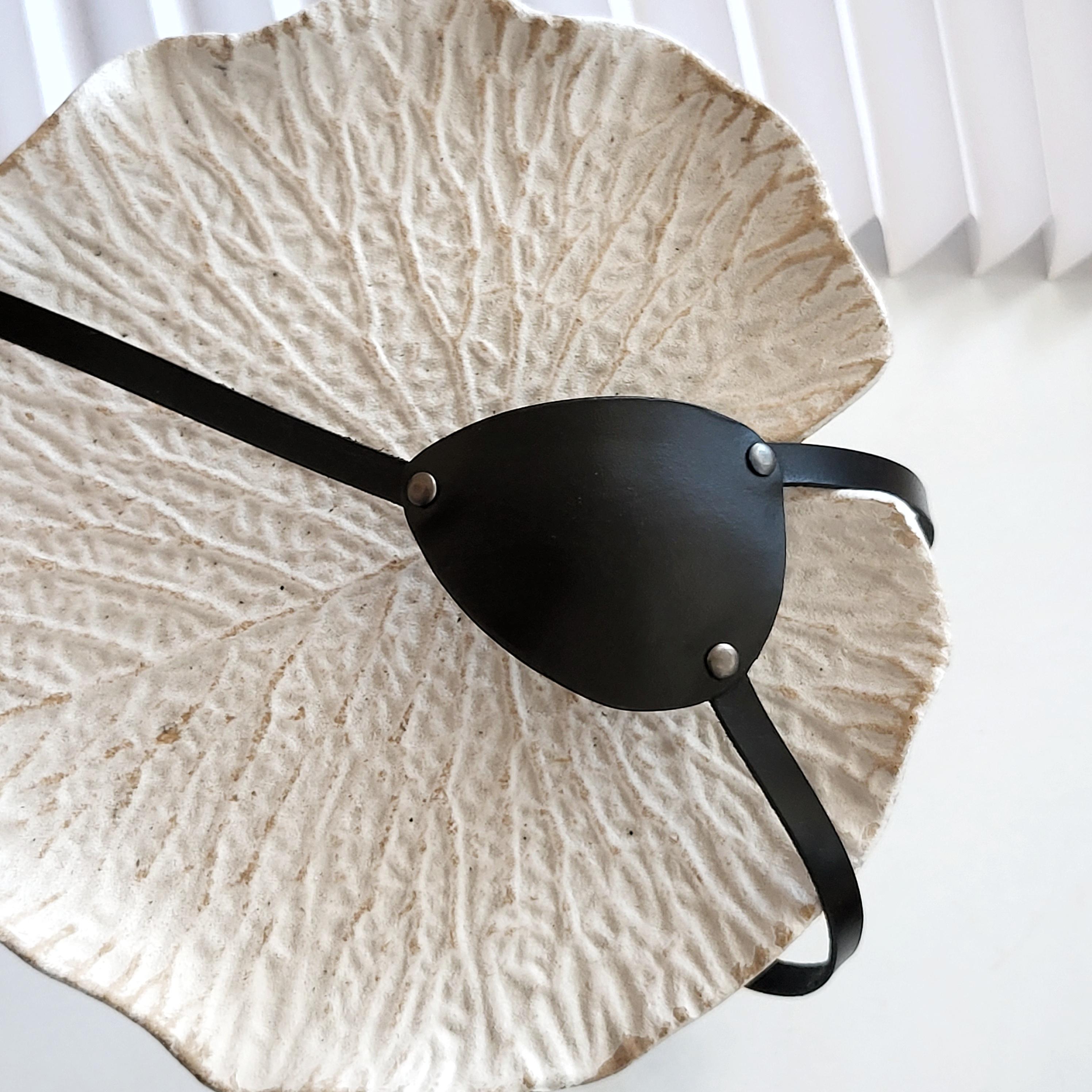 Handmade Leather Eye Patch With Three Straps, Adjustable Size - Etsy