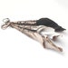 Gothic Filigree Long Cone Earrings Genuine Leather, Flower Victorian ...