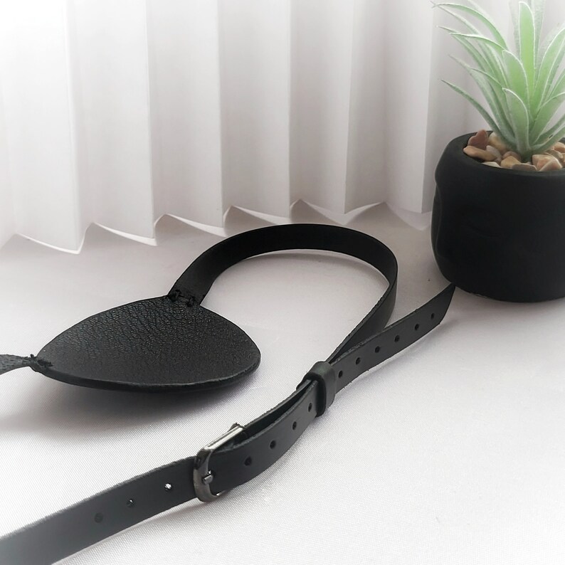 Handmade Leather Eye Patch With Valknut Engraving, Adjustable Size - Etsy