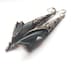 Gothic Filigree Long Cone Earrings Genuine Leather, Flower Victorian ...