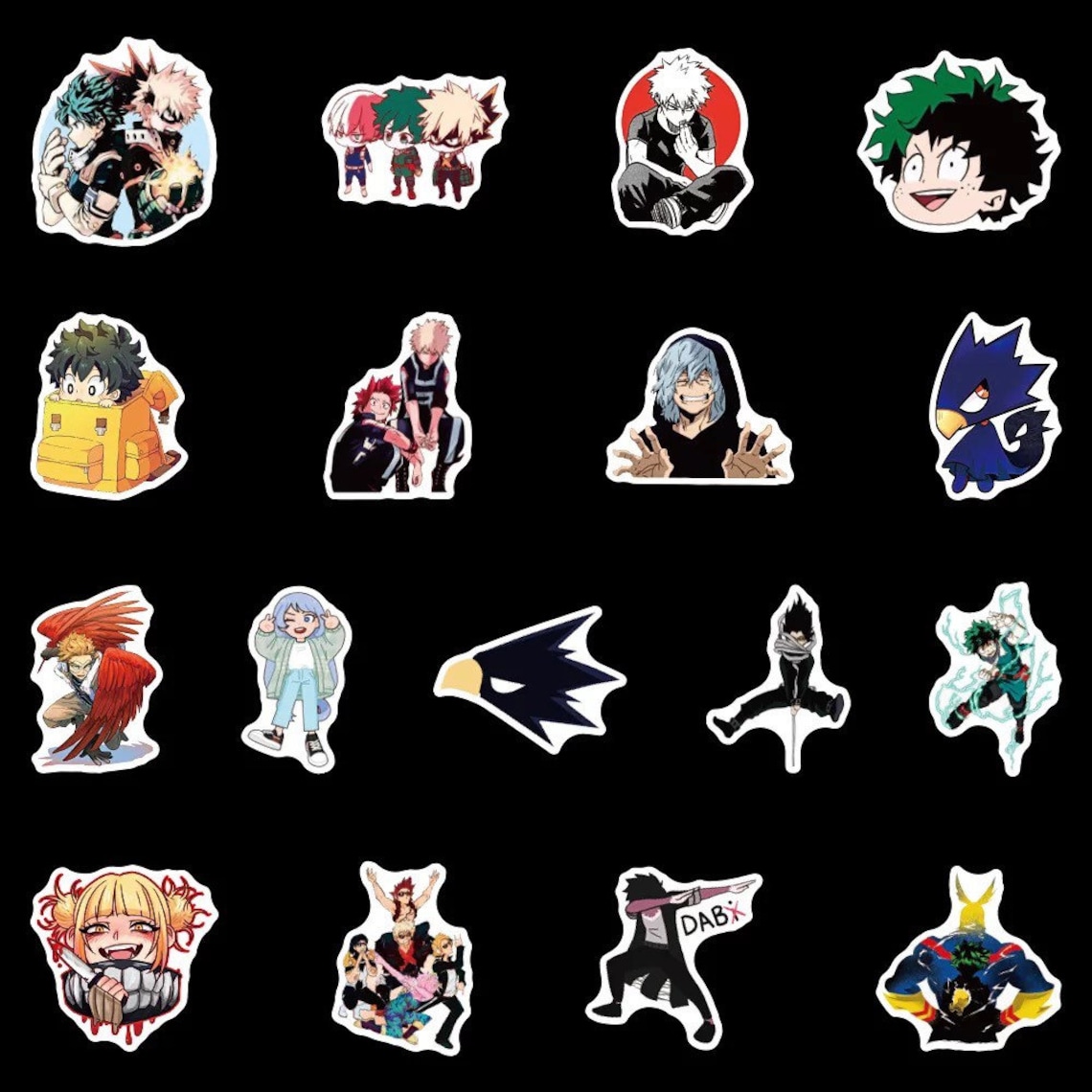 My Hero Academia Sticker 50 PCS MHA Bnha Dabi Deku Anime | Etsy