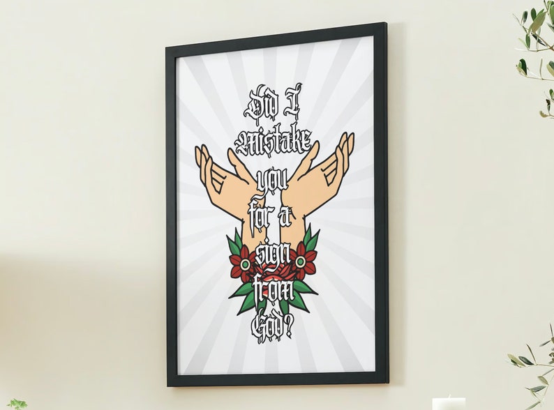 A Sign From God Digital Poster Instant Digital Download Wall Art A3 ...