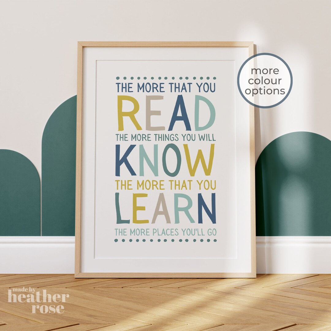 Dr Seuss Quote, the More That You Read Quote, Reading Quotes for Kids ...