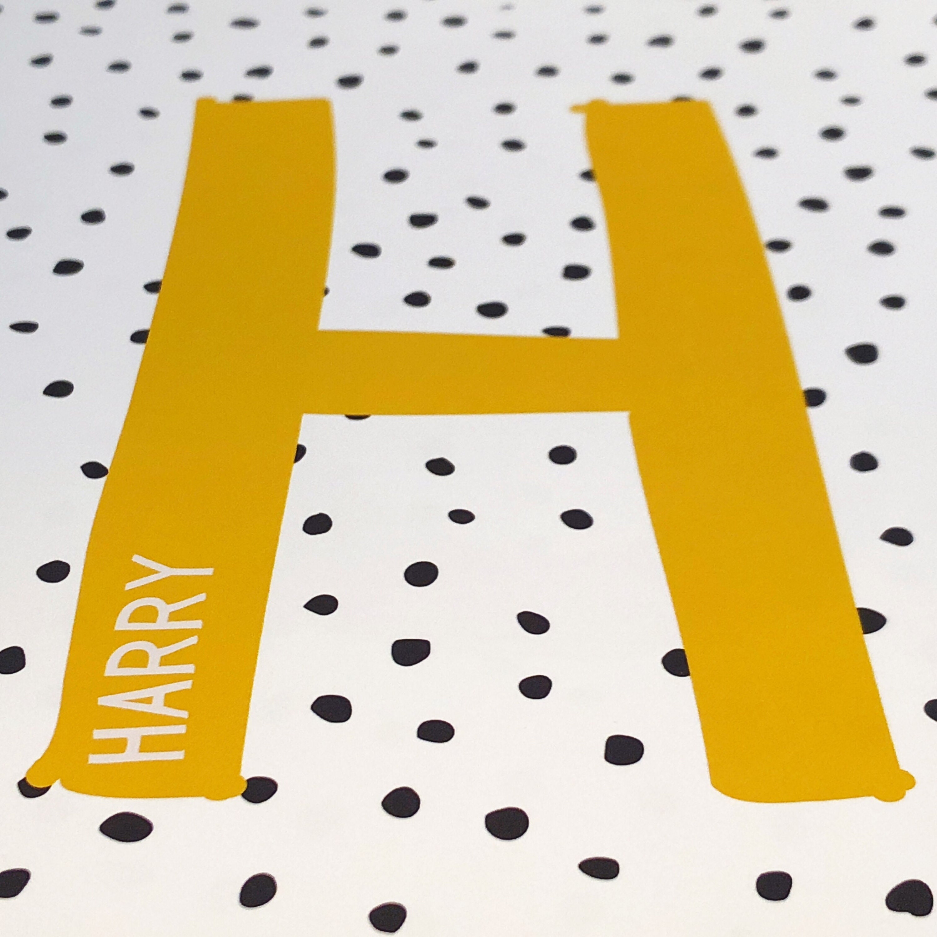 Personalised Initial Print Initial Print Kids Room Baby | Etsy UK