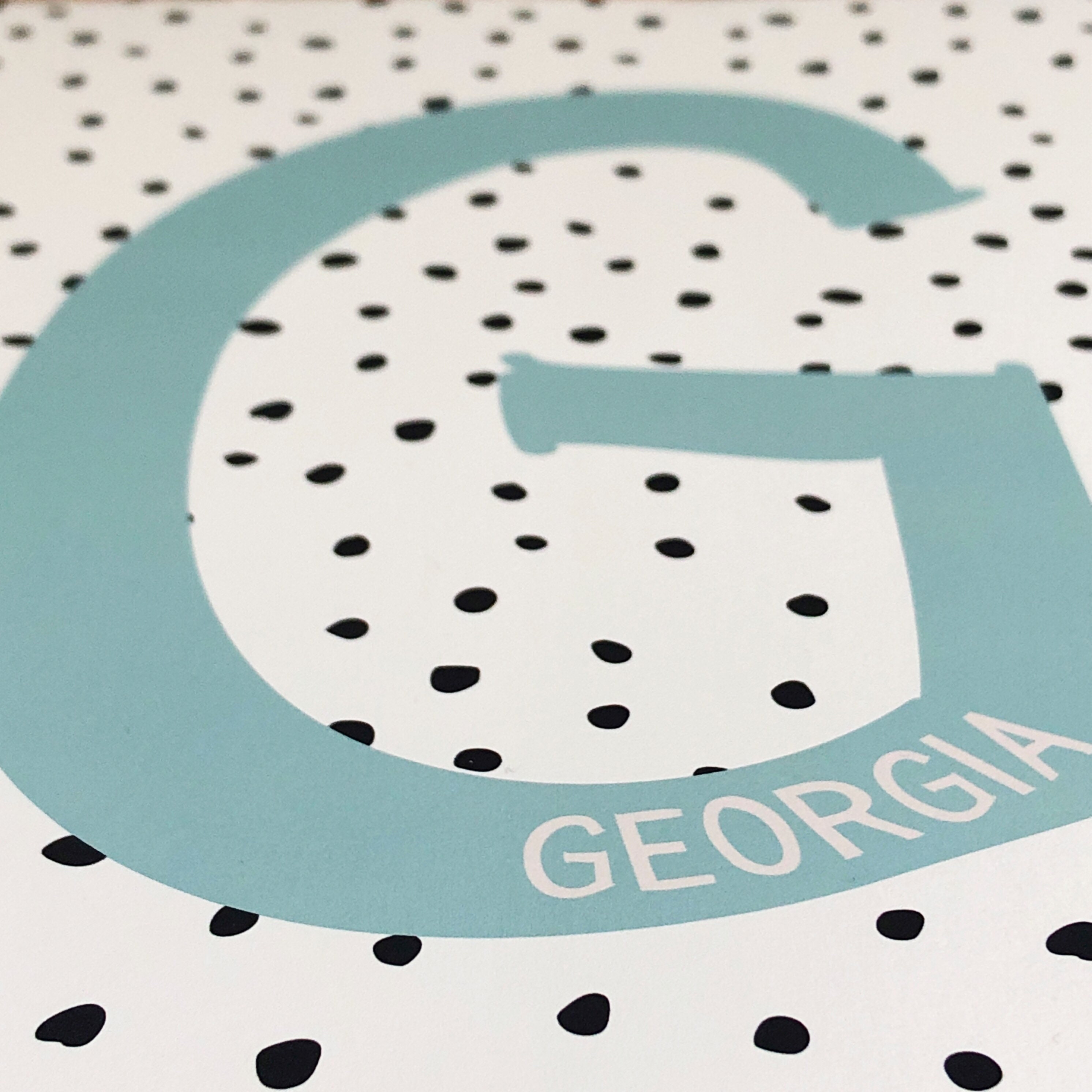 Personalised Initial Print Initial Print Kids Room Baby | Etsy UK