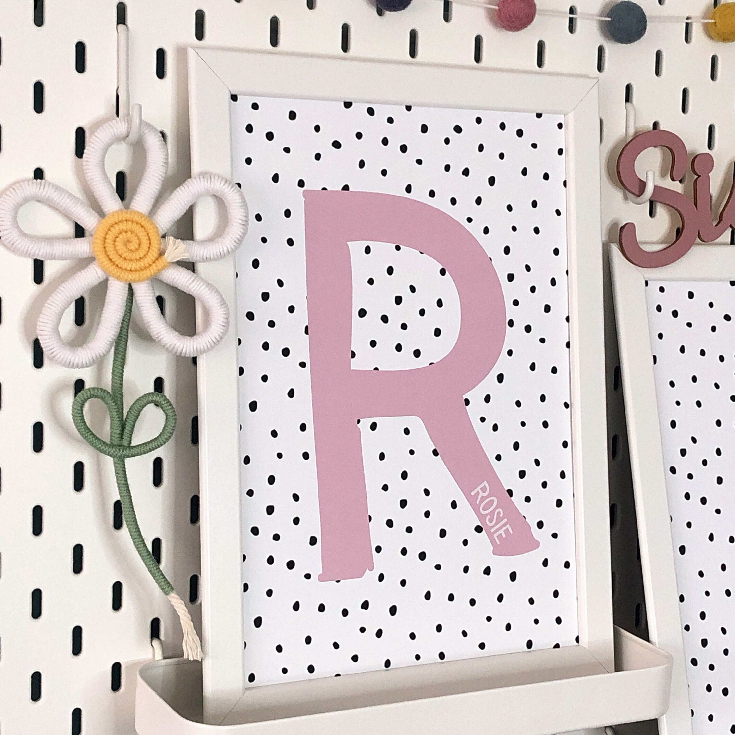 Personalised Initial Print Initial Print Kids Room Baby | Etsy UK