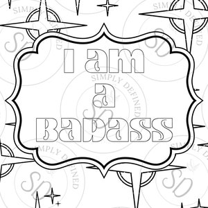 Sassy Adult Coloring Pages Printable Downloads - Etsy UK