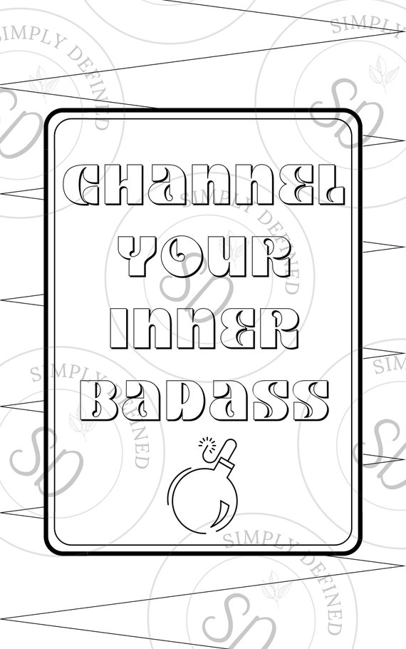Badass Coloring Pages