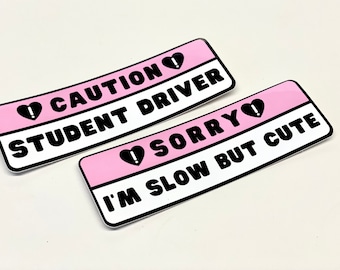 Slow Driver Decal - Etsy