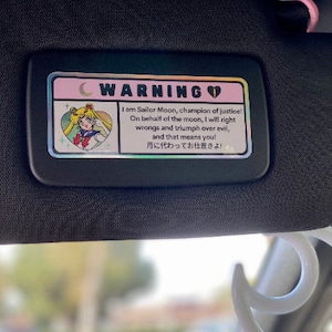 Kawaii Holographic Anime Car, Laptop & Water Bottle Stickers Cute ...