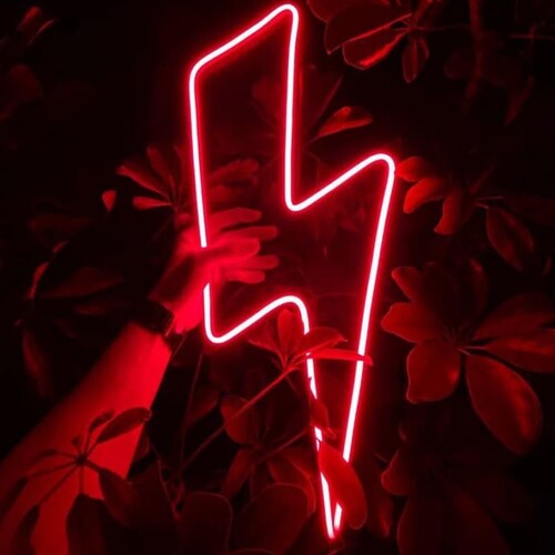 Lightning BOLT LED Neon Sign - Etsy