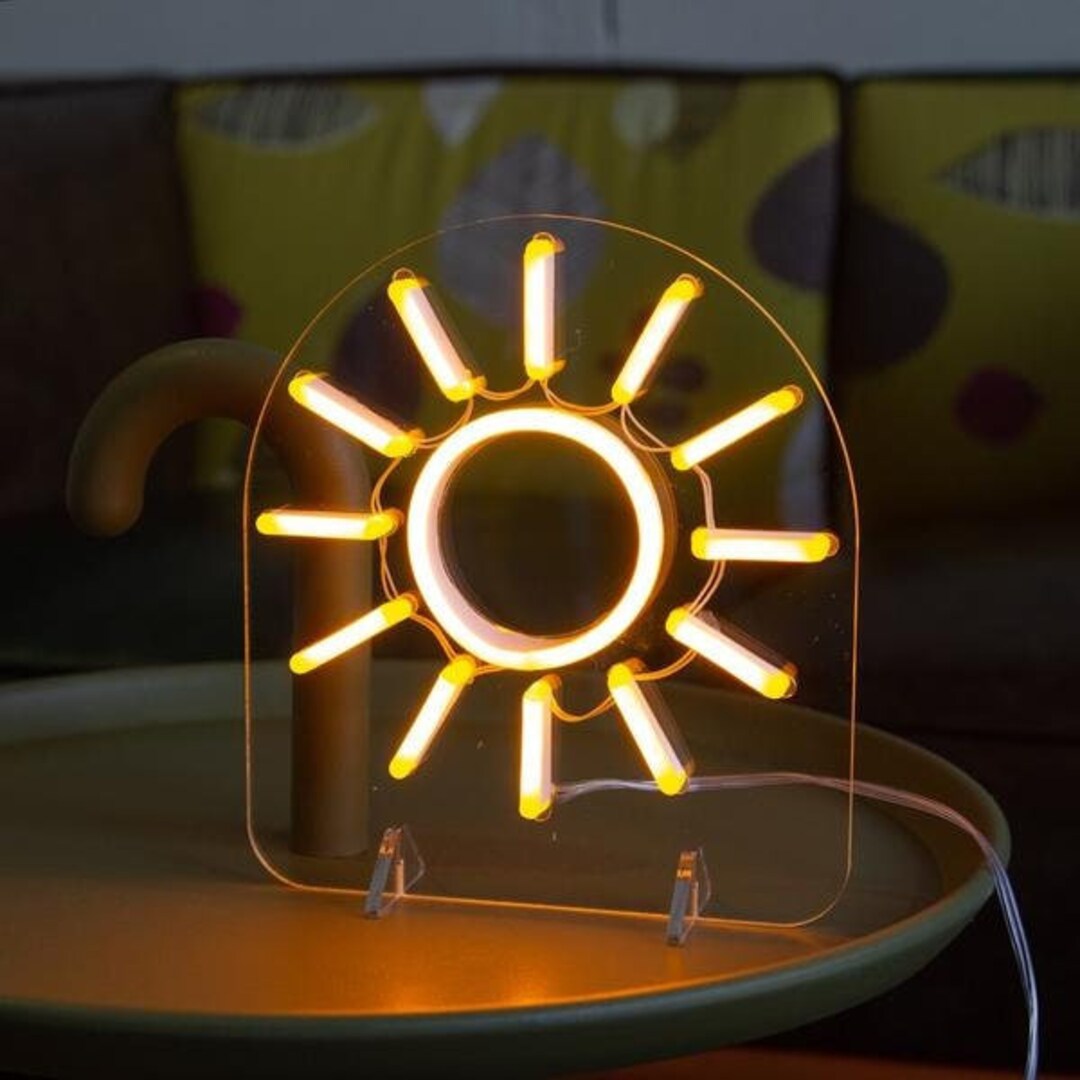 Sun Neon Sign Sun LED Mini Neon LED Sign Sun Light - Etsy