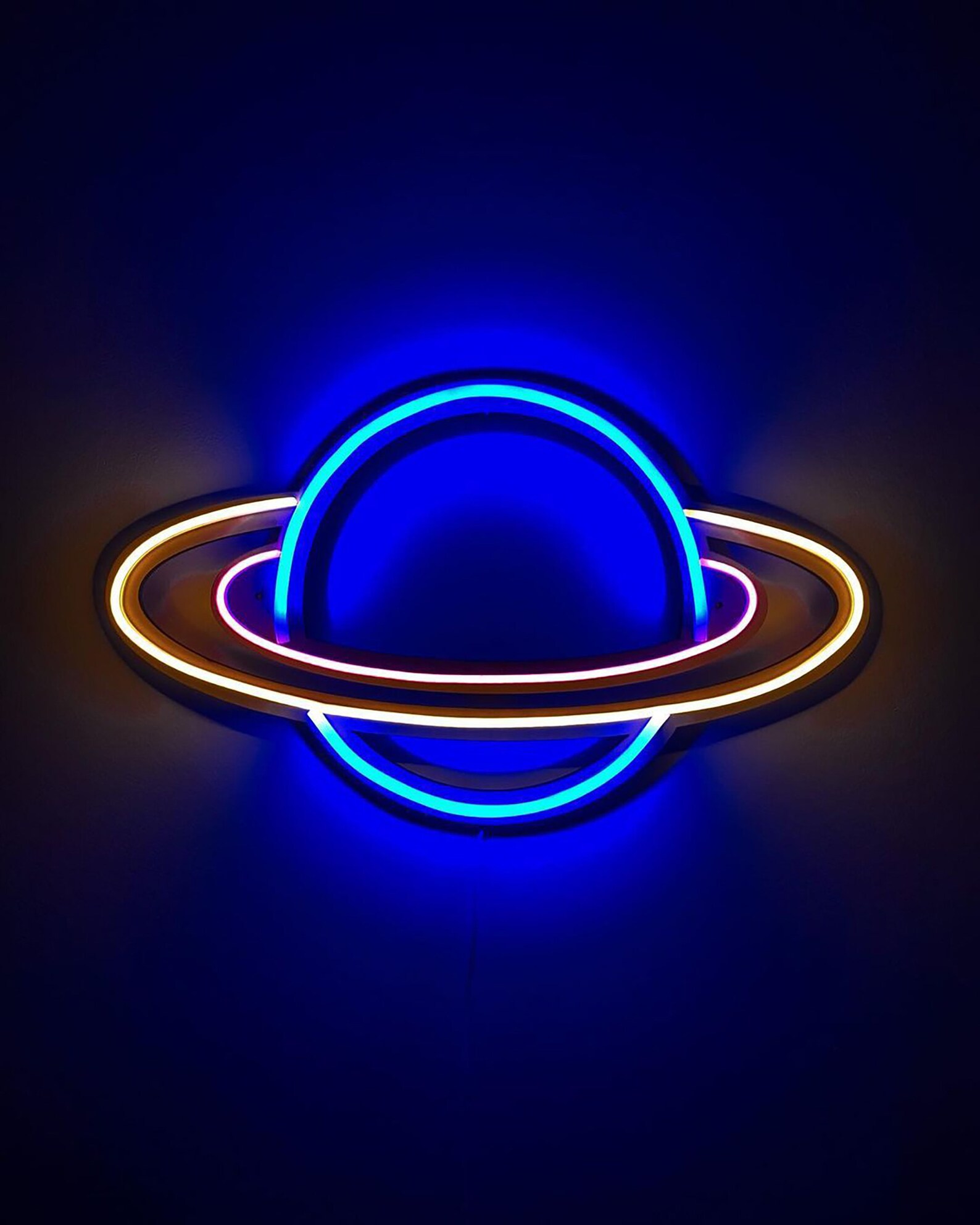 Planet Neon Sign Space Neon Light Personalized Neon Sign - Etsy