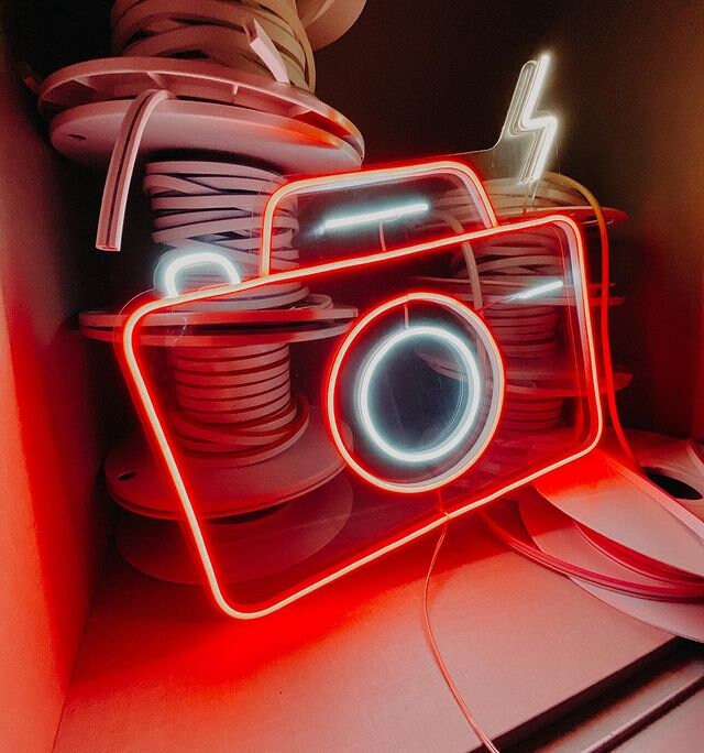 Camera Neon Sign Polaroid Neon, Photography LED, Photo Camera Neon Sign ...