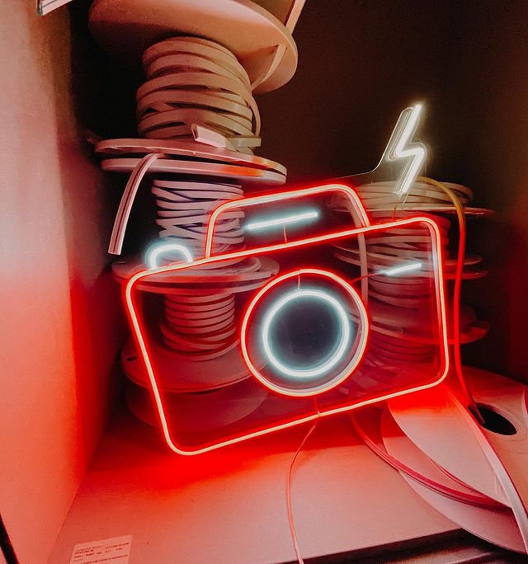 Camera Neon Sign Polaroid Neon, Photography LED, Photo Camera Neon Sign ...