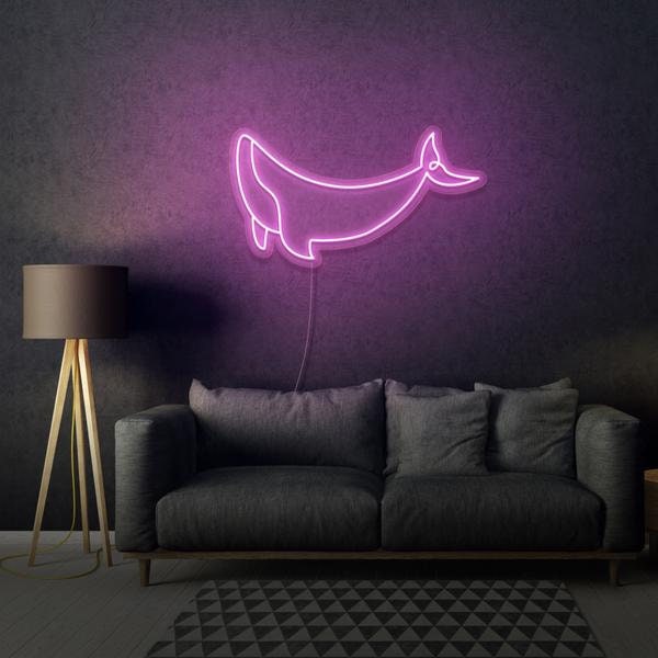 Whale Neon Sign Blue Whale LED Animal Neon Sign Ocean - Etsy