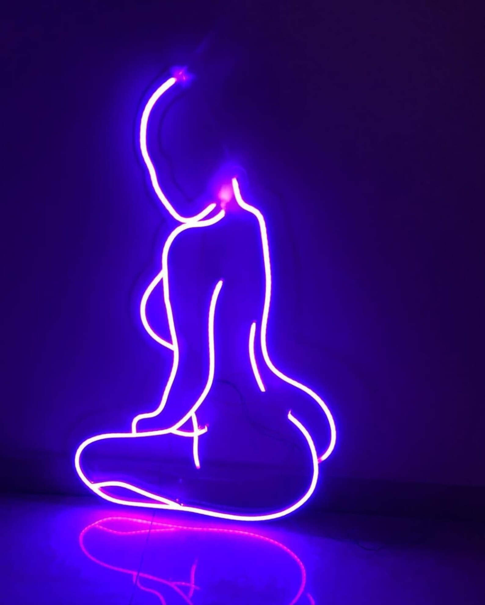Girl Neon Sign Sexy Womans Body Decoration For Etsy