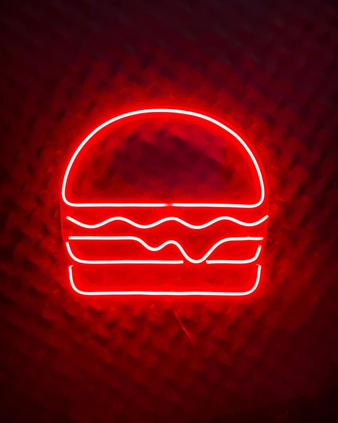 Burger Neon Sign Hamburger Led Sign, Food Led Sign - Etsy UK
