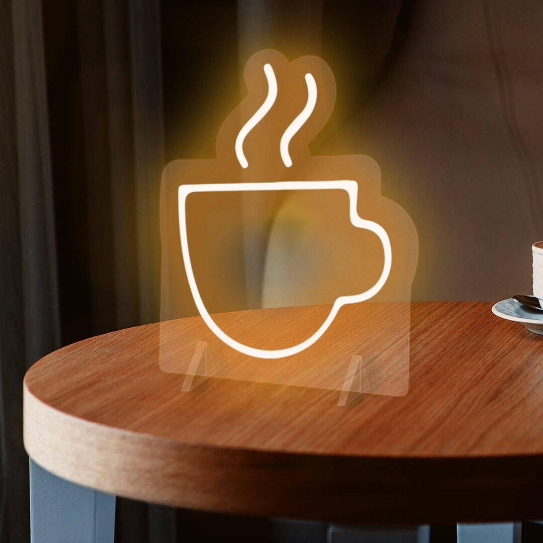 Coffee Cup Neon Sign Cup Neon Sign Little Cup of Coffee - Etsy
