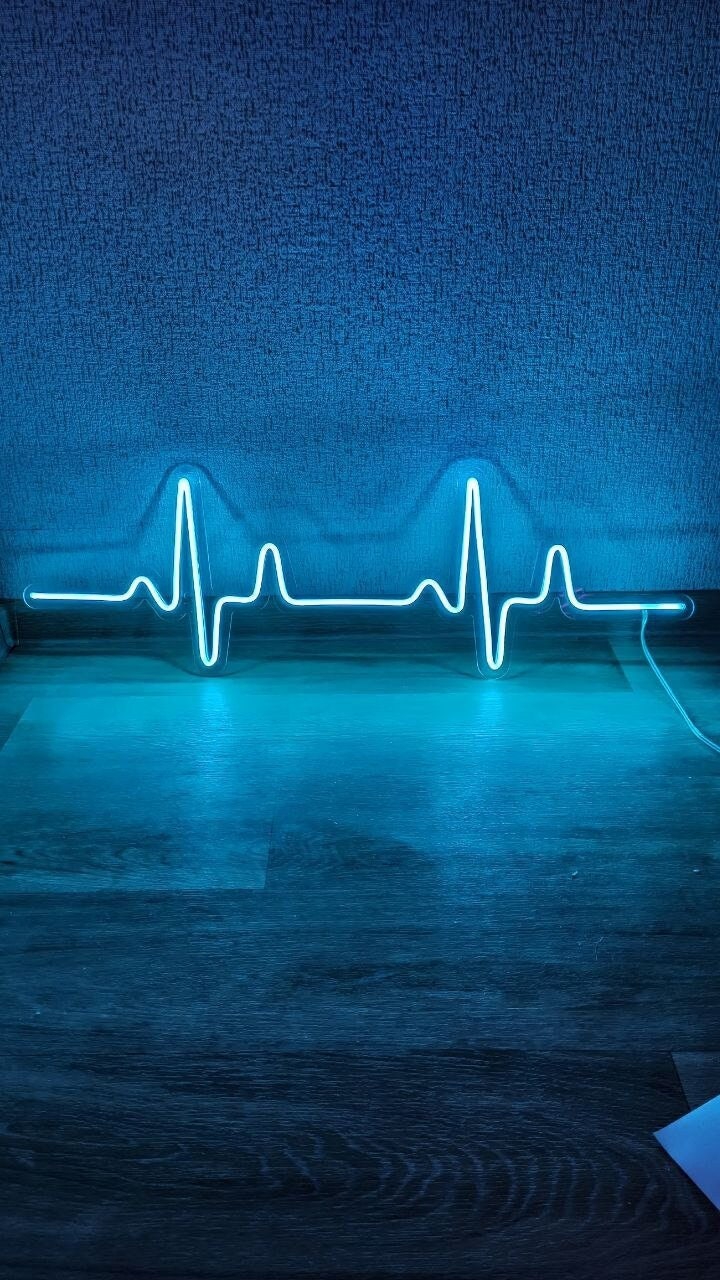 Pulse Neon Sign Pulse Wall Art Neon Light | Etsy