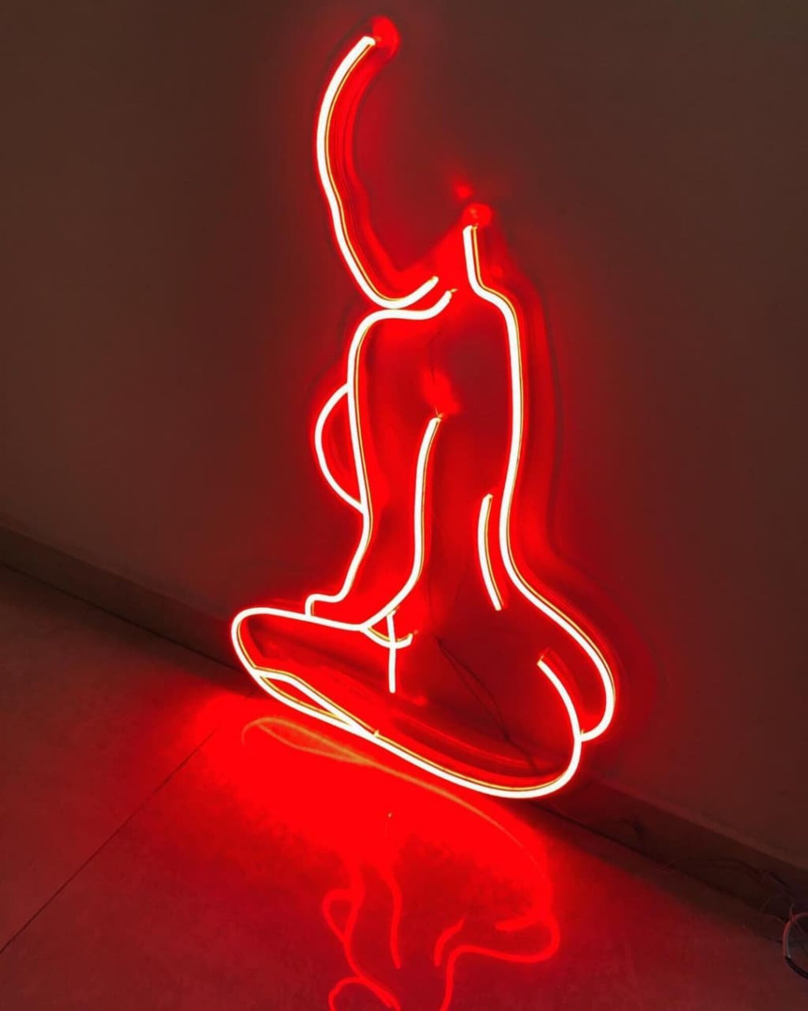 Girl Neon Sign Sexy Womans Body Decoration For Etsy
