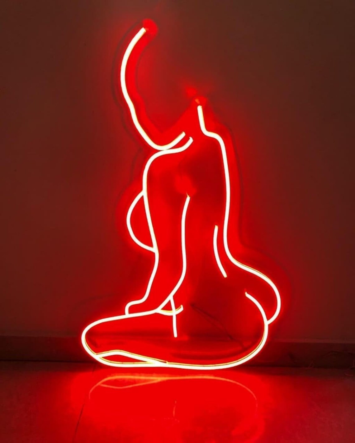Girl Neon Sign Sexy Womans Body Decoration For Etsy