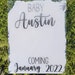 Acrylic Pregnancy Announcement Board | Baby Introduction Sign ...
