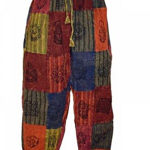 Himalayan Patchwork Hippie Pants With Pockets Patchwork Pants - Etsy