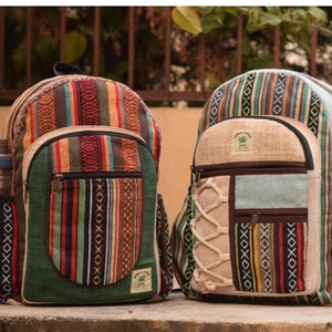 SALE 30% Hemp Backpack Medium Valentine Day Gift for Him/her Himalayan ...