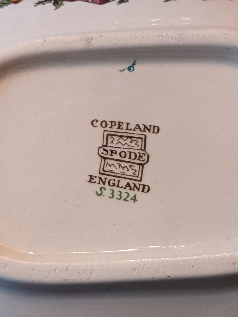 Copeland Spode Christmas Tree S3324 - Vintage Set - Etsy