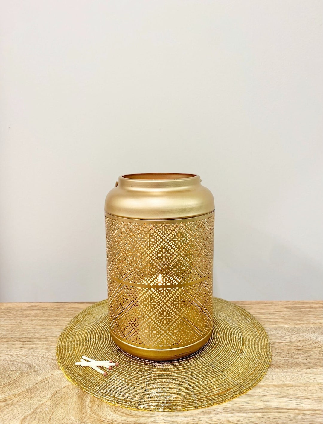 Copper Lantern Large Copper Cut Out Design Lantern 41cm - Etsy