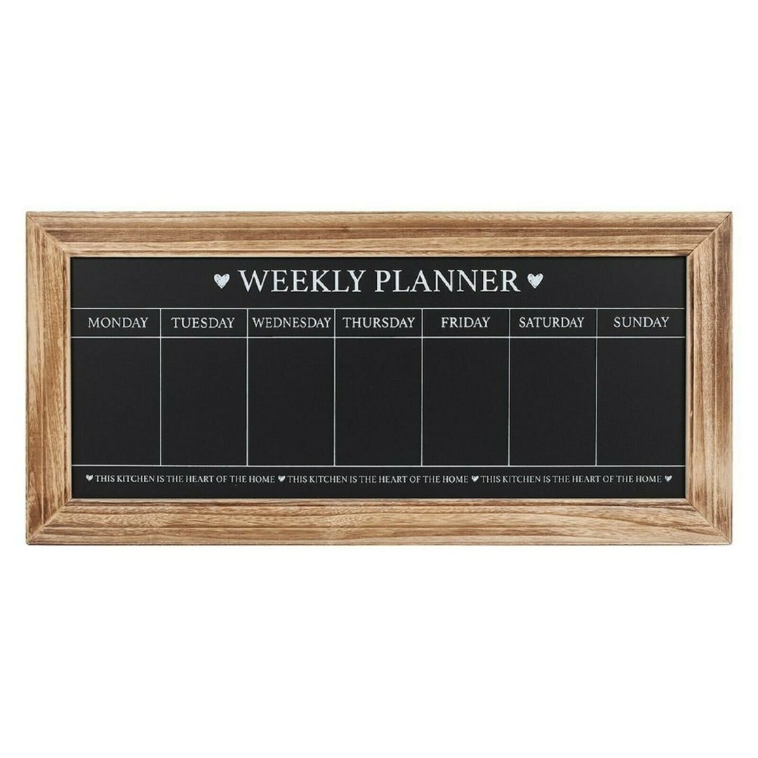 Weekly Planner Chalkboard Dinner Planner - Etsy UK