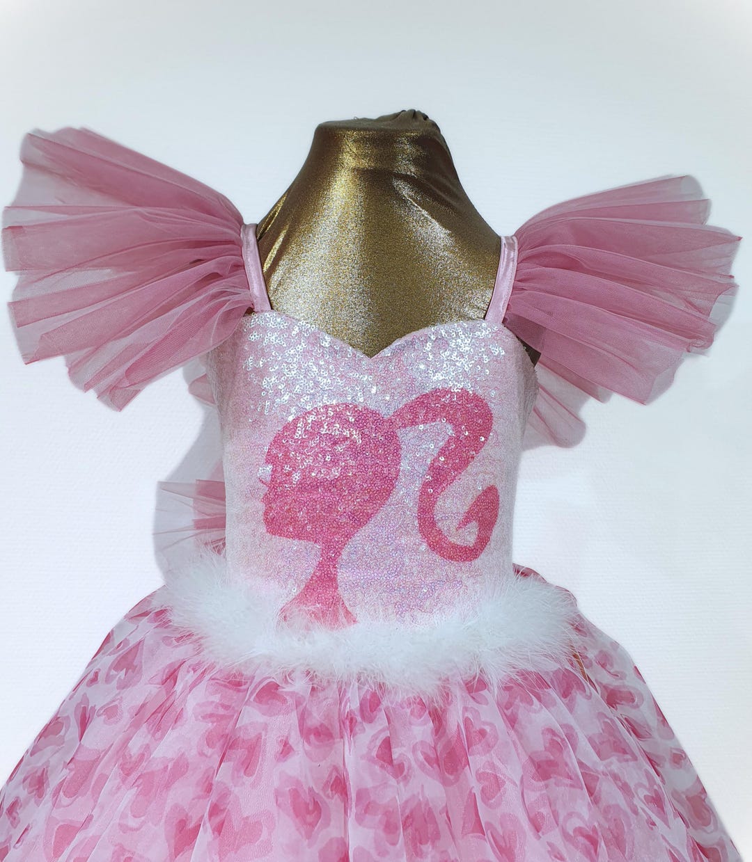 Barbie Dress , Birthday Party Dress Girls , Hot Pink Tutu Girls Barbie ...