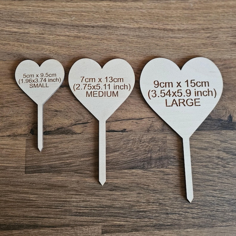 Personalised Wood Plant Gift Tag, Plant Label, Laser Cut and Engraved ...