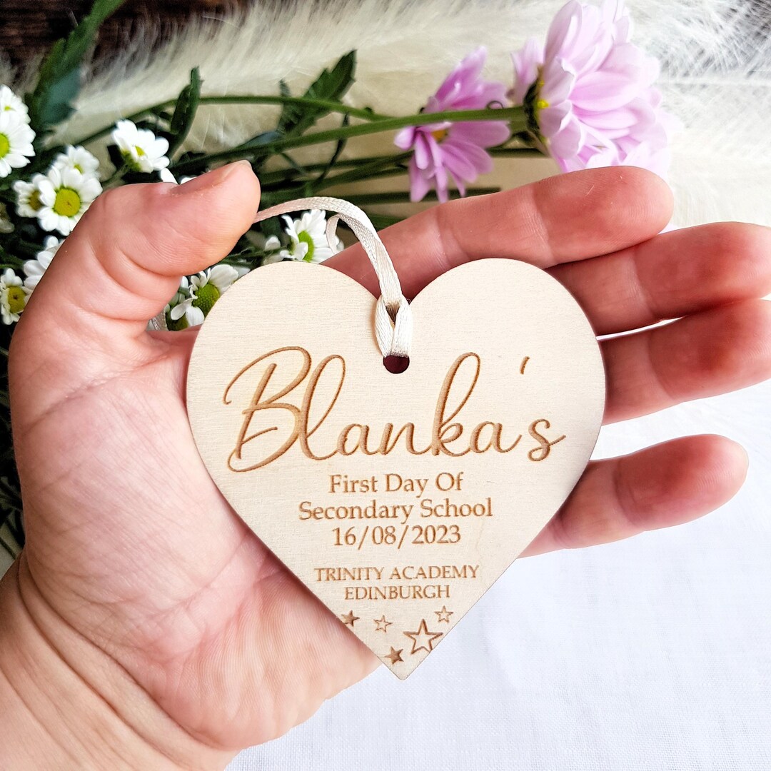 First Day of School Keepsake, Personalised New Beginning Plaque ...