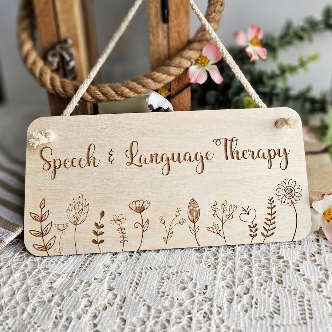 Handmade Personalised Rustic Wooden Plaque - Floral Design - Laser ...