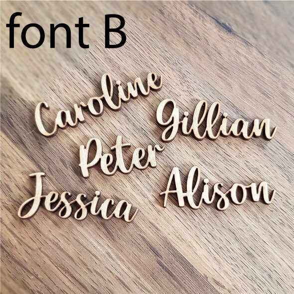Rustic Wood Names / Words Custom Laser Cut Wall Art and - Etsy UK